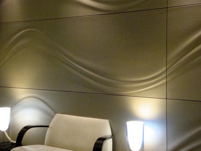 Paredes con relieve - Carpintería Pla