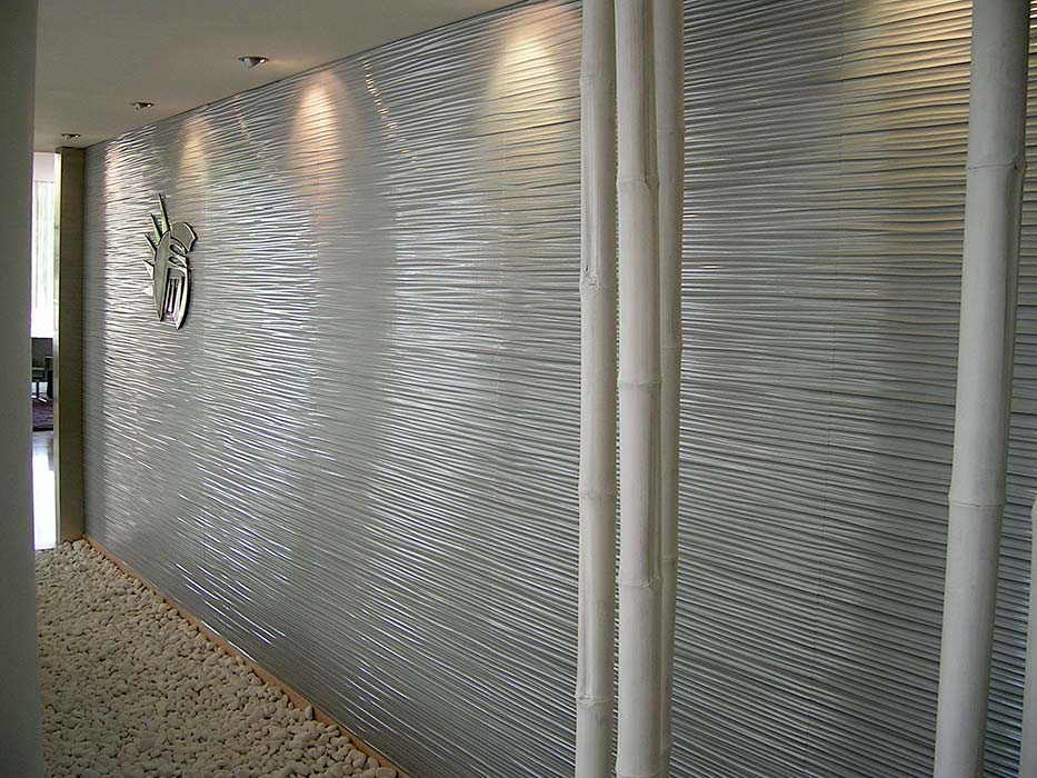 Paredes con relieve - Carpintería Pla